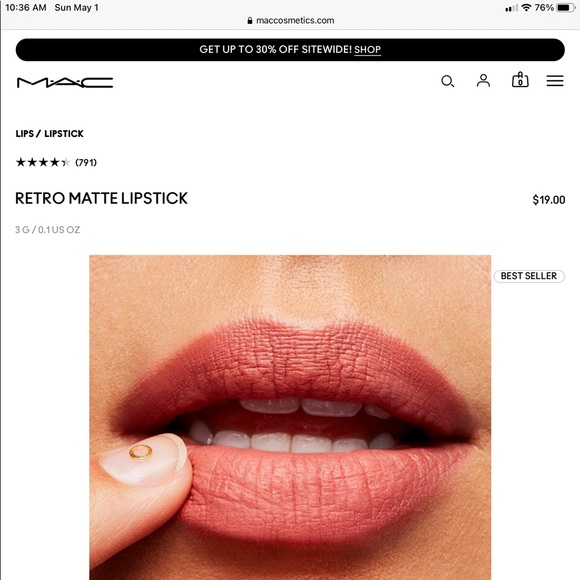 MAC Cosmetics | Makeup | Mac Lipstick Retro Matte Runway Hit | Poshmark